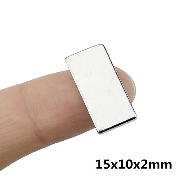 IMÁN NEODIMIO RECTANGULAR 15*10*2MM - Electrostore