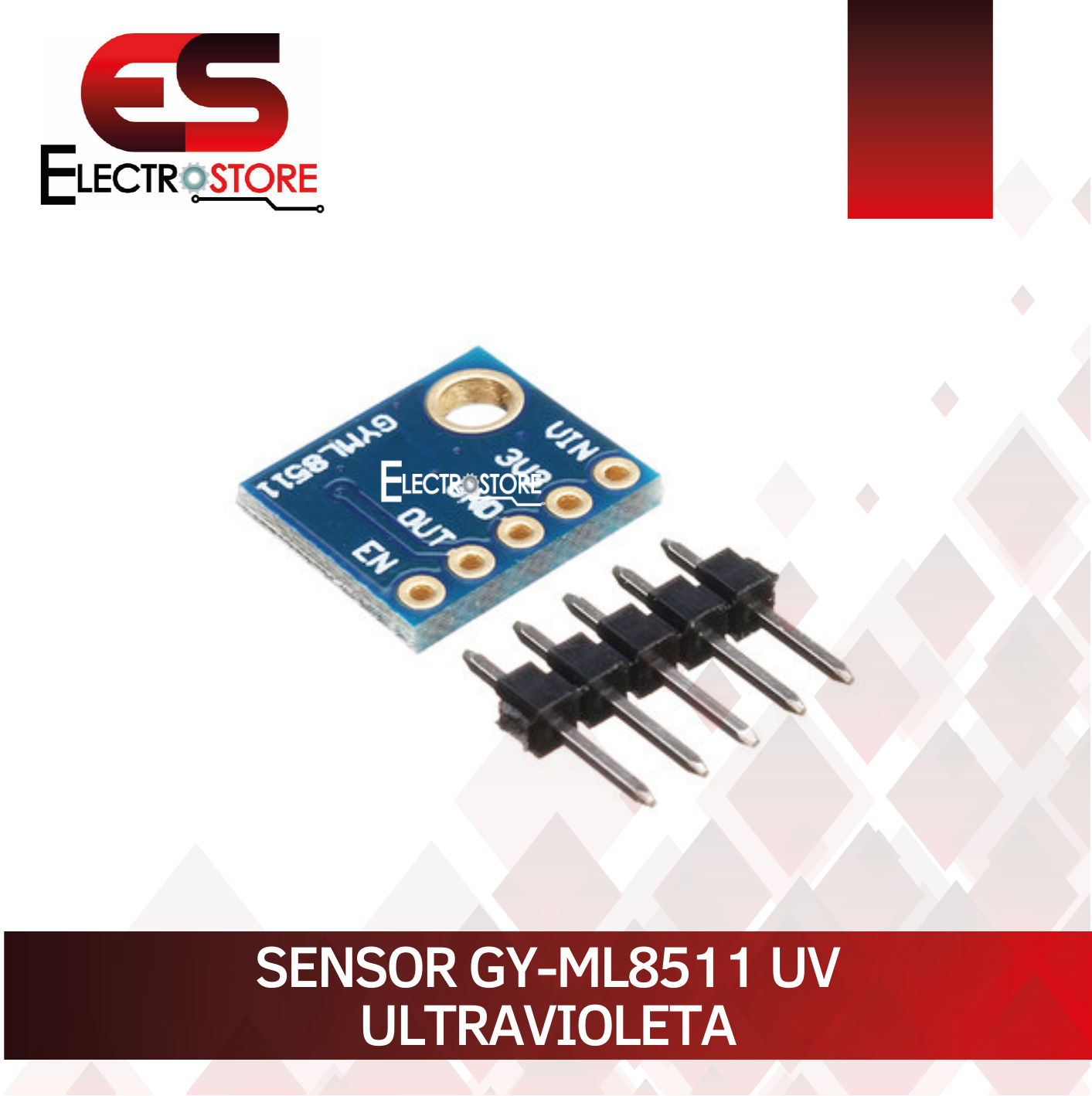SENSOR DETECTOR GY-ML8511 UV ULTRAVIOLETA - Electrostore