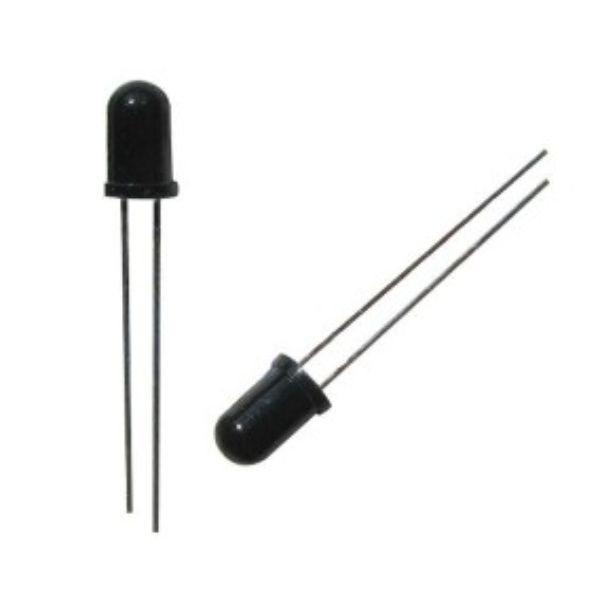 LED 5MM IR INFRARROJO RECEPTOR 2 PINES - Electrostore