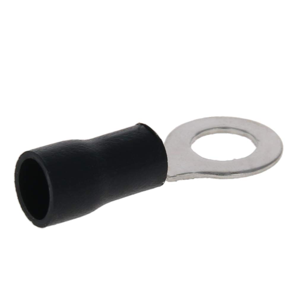 TERMINAL AISLADO NEGRO TIPO ANILLO RV2-4 - Electrostore