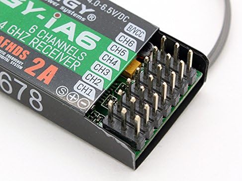 RECEPTOR 6 CANALES TURNIGY IA6 2.4GHZ 2A AFHDS - Electrostore