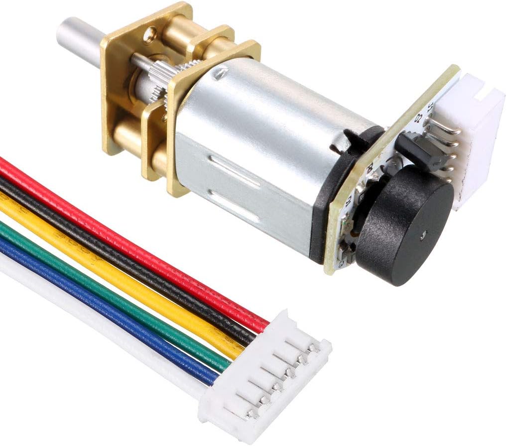MICRO MOTORREDUCTOR N20 30:1 1000RPM 6V CON ENCODER GA12-N20 - Electrostore