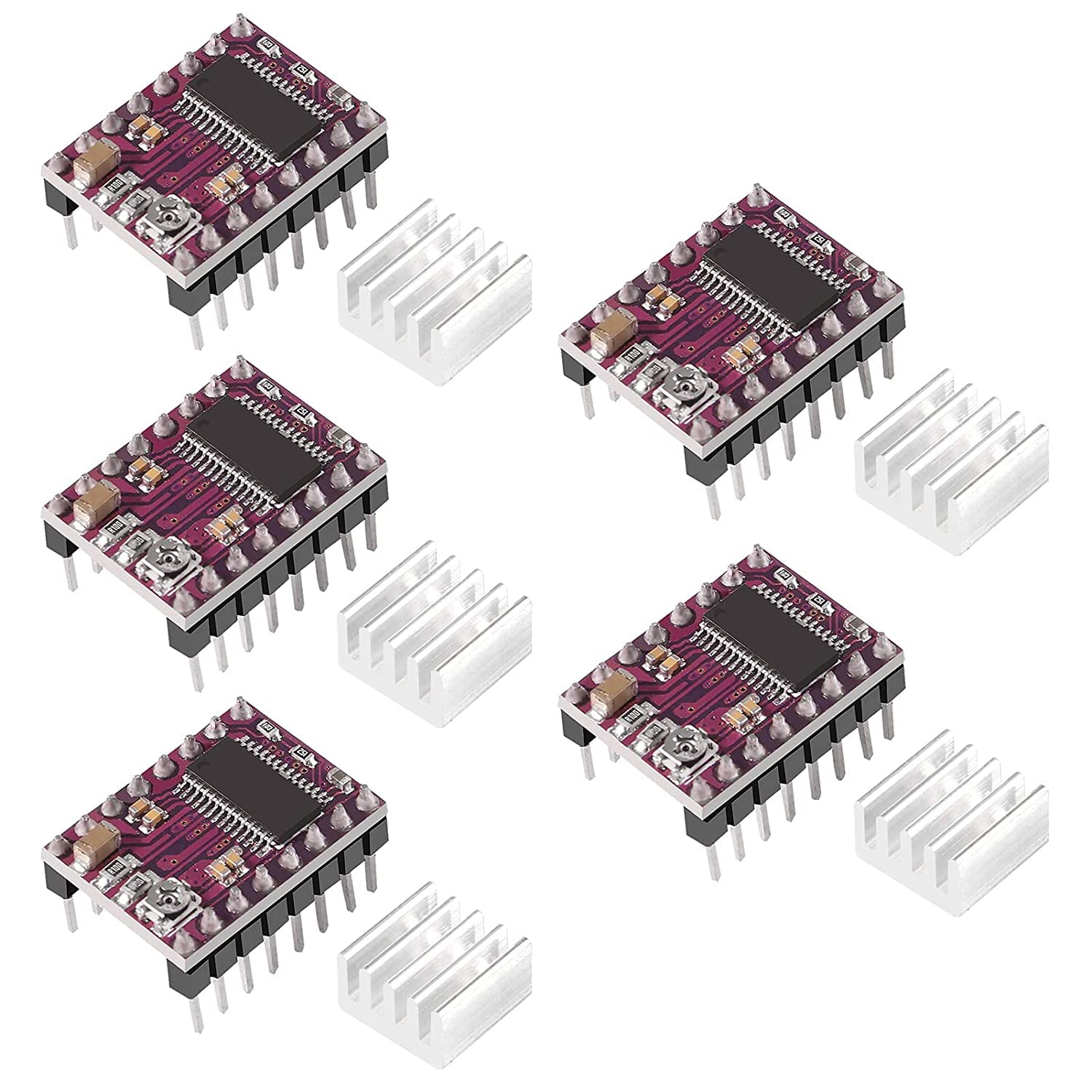 MÓDULO CONTROLADOR DE MOTOR A PASOS DRV8825 + DISIPADOR - Electrostore