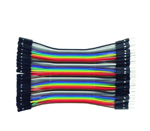 KIT DE 40 CABLES ARDUINO 10CM DE LONGITUD MACHO-HEMBRA DUPONT - JUMPER ...