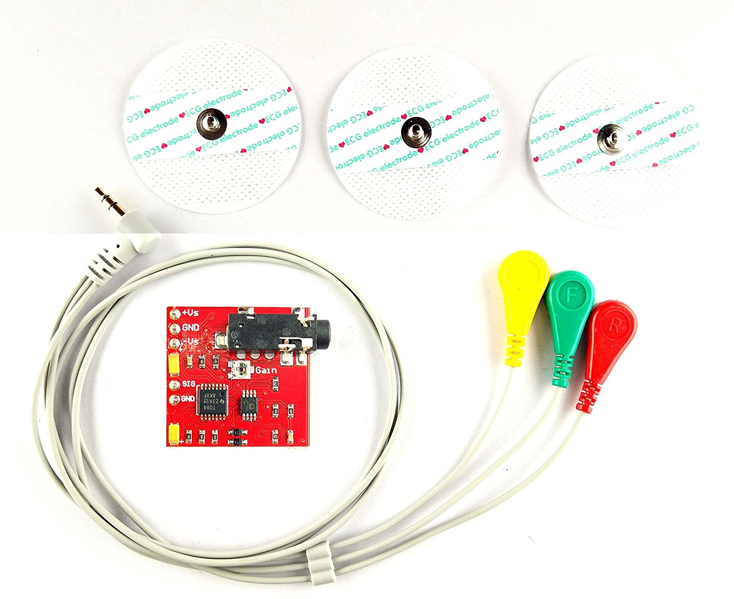 SENSOR MUSCULAR ECG EMG 3,3V AD8832 - Electrostore