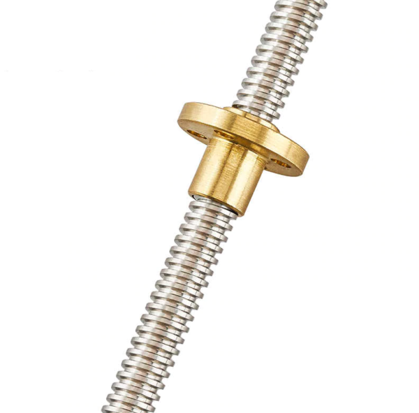 TORNILLO T8-2D2 300MM 8MM 1 HILO PITCH 2MM + TUERCA - Electrostore