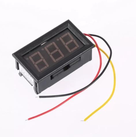 VOLTÍMETRO DIGITAL YS-DYB 4,5V-30V DOS HILOS PARA AUTO - Electrostore